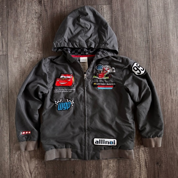 Disney | Jackets & Coats | Cars Movie Lightning Mcqueen Kids Jacket ...